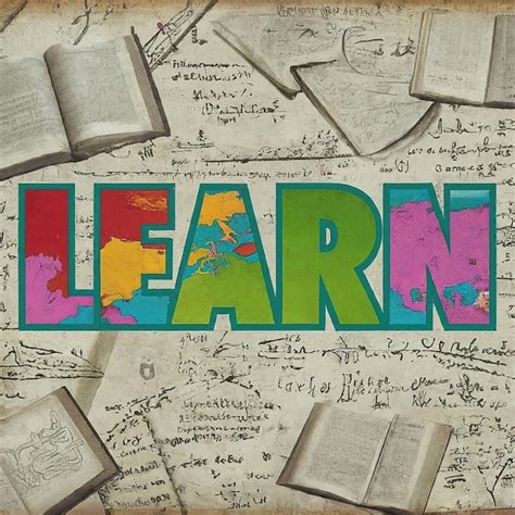 Premium Photo Learn Text With Some Colorful Letters