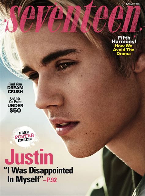 Justin Bieber Cover Story Seventeen Magazine