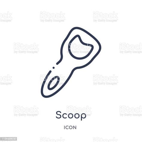 주방 개요 컬렉션에서 선형 특 종 아이콘입니다 얇은 라인 특 종 아이콘 흰색 배경에 고립입니다 스 쿱 트 렌 디 일러스트레이션 가사 집안일에 대한 스톡 벡터 아트 및 기타