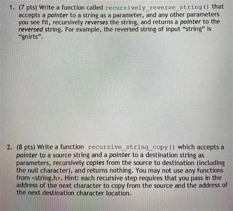 Solved 1 7 Pts Write A Function Called