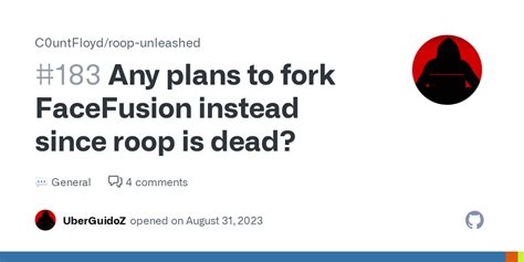 Any Plans To Fork FaceFusion Instead Since Roop Is Dead C UntFloyd Roop Unleashed