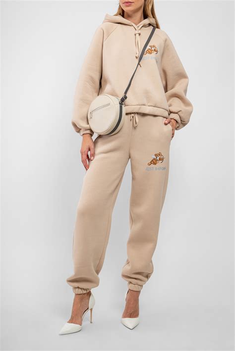 Жіночий бежевий спортивний костюм худі штани J B4 Just Before 6wc0228 1 — Md Fashion