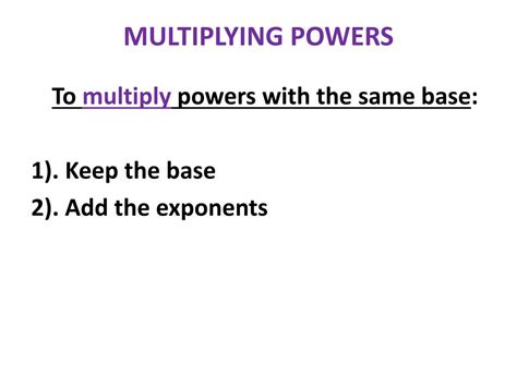 PPT PROPERTIES OF EXPONENTS PowerPoint Presentation Free Download ID