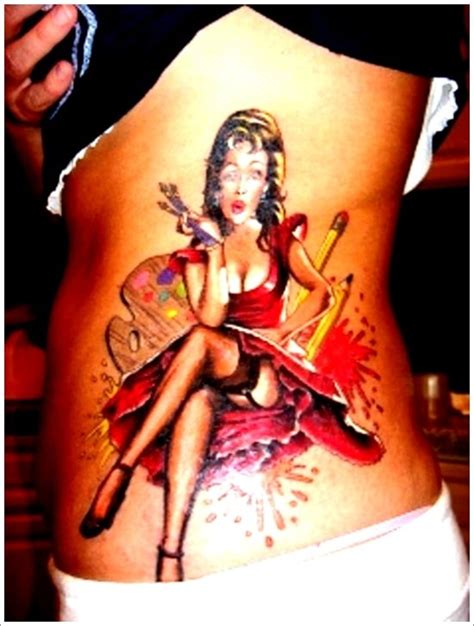 Naughty And Sexy Pin Up Girl Tattoos