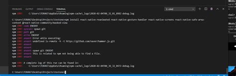Reactjs Problem With Installing React Navigation Version4 Stack