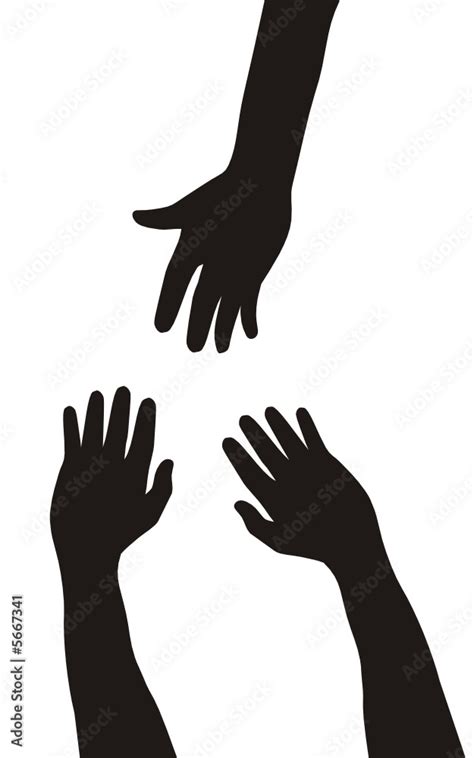Manos Pidiendo Ayuda Vector De Stock Adobe Stock