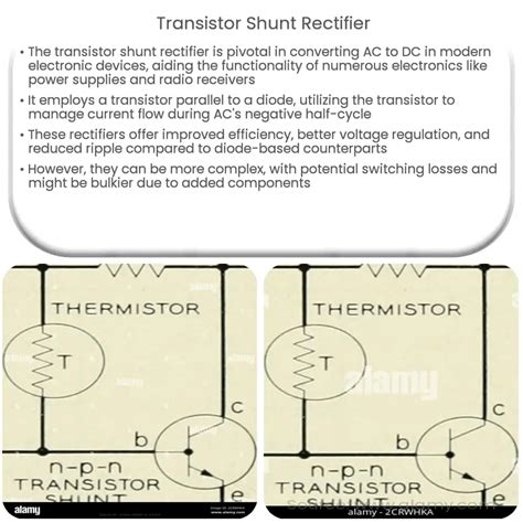 transistor shunt rectifier how it works application and advantages