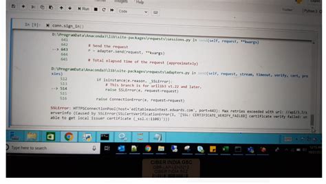 Unable To Connect To Tableau Server Using Pythons