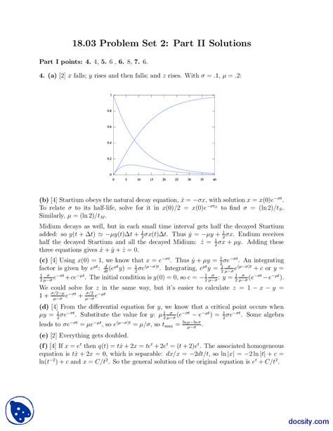 Complex Valued Functions Solutions To Problem Set 2 Docsity