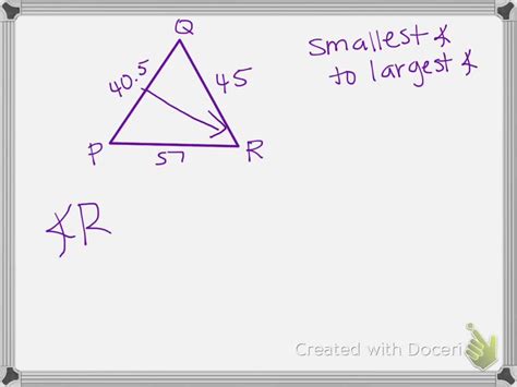 solved order the angles below from smallest to largest