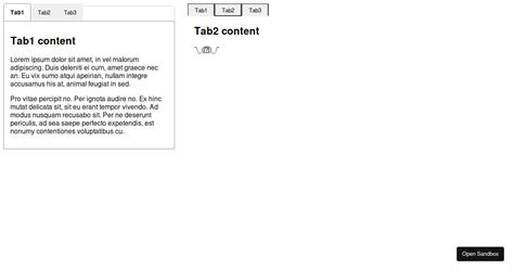 React Tabs Plain React Example Forked Codesandbox