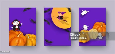 해피 할로윈 디자인입니다 3d 마녀 뱀파이어 박쥐 호박 미라 유령 달 0명에 대한 스톡 벡터 아트 및 기타 이미지 0명 3차원 형태 개체 그룹 Istock