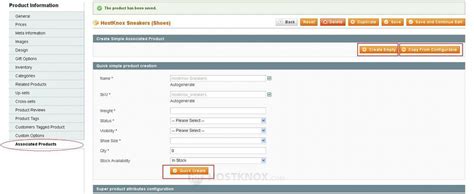Hostknox Magento Configurable Products Tutorial