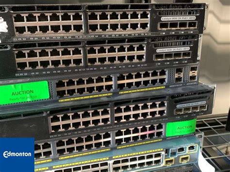 6 Cisco Switches And 2 Cisco 2900 Series Routers No Cords Michener Allen Auctioneering Ltd