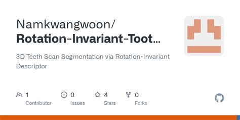 Github Namkwangwoonrotation Invariant Tooth Seg 3d Teeth Scan Segmentation Via Rotation