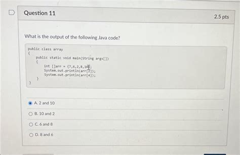Solved Public Class Array Public Static Void Mainstring