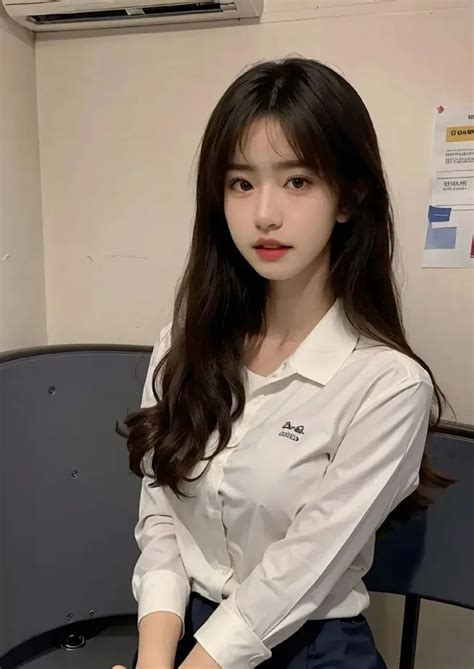 【ai绘画】欣赏ai真人——清秀小姐姐 花瓣网