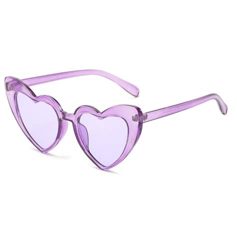 Retro Clout Goggle Love Heart Sunglasses Women Uv400 Protection Eyewear Heart Shaped Sunglasses