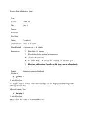 GLST QUIZ 4 Docx Review Test Submission Quiz 4 User Course GLST 200 Test Quiz 4 Started