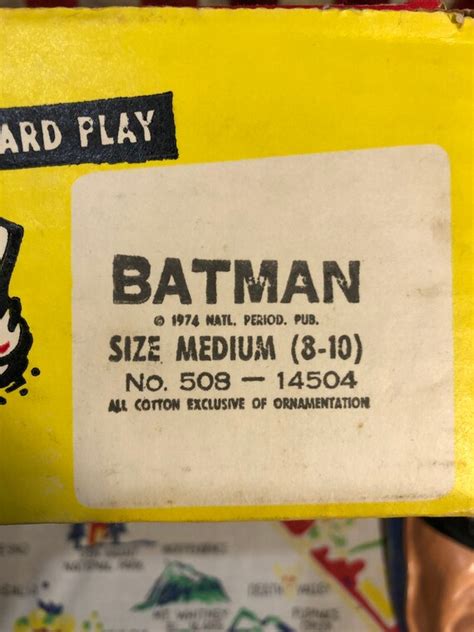 Original Ben Cooper Batman Halloween Costume 1970s Gem
