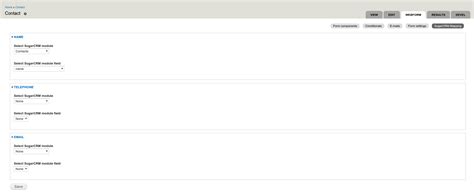 Webform Sugarcrm Integration