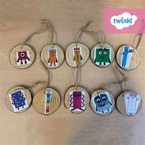 Numberblocks Log Slices Diy Teaching Ideas