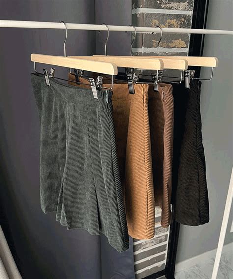 Hot신상데일리 골덴 코듀로이 스커트 주름 치마 에이블리