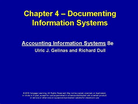 Chapter 4 Documenting Information Systems Accounting Information Systems