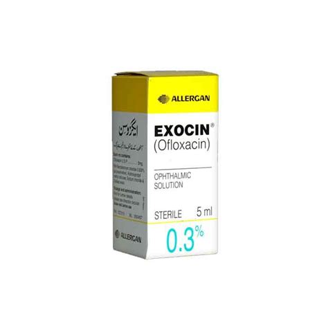 Exocin Edrop 5ml Buy Online At Hpharmacy