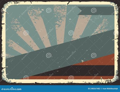 Textured Background With Rays And Lines Stock Vector Illustration Of