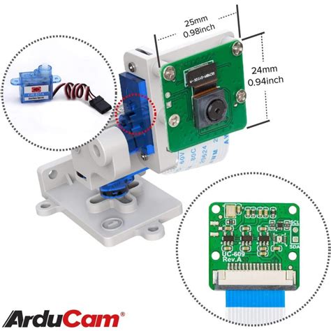 Arducam Pan Tilt Camera Bundle Zestaw Z Dwoma Kamerami Ptz Imx219 8mp Dla Jetson Xavier Nx