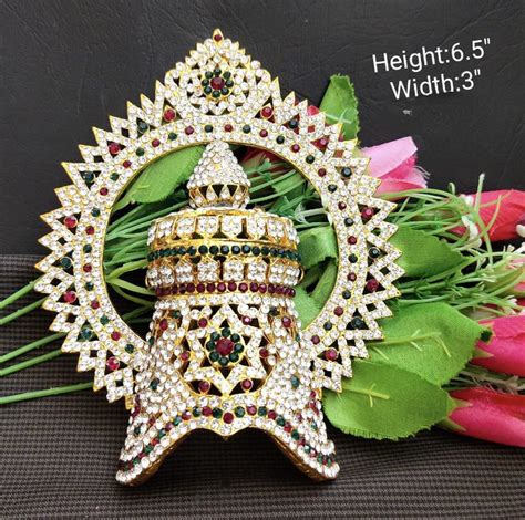 Deity Stone Crowns Mukut Kireedam By Goldencollections Golden