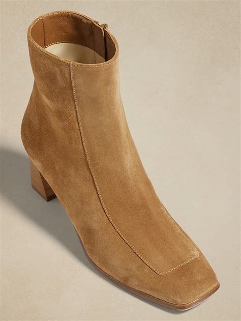 Lucca Suede Ankle Boot Banana Republic Suede Ankle Boots Outfit