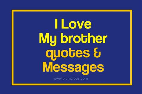 2025 Heart Touching I Love My Brother Quotes From Sister Plumcious