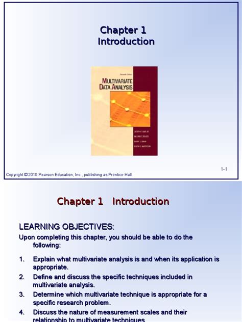 Multivariate Data Analysis Hair Chapter 01 Us 7e Pdf Statistical