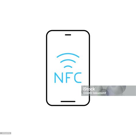 Nfc 근거리 무선 통신 편집 가능한 획이 있는 두 가지 색상의 선 아이콘입니다 아이콘은 웹 디자인 모바일 앱 Ui Ux 및 Gui 디자인에 적합합니다 Brand Name