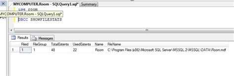 Manage Sqlserver Find The Total Extents And Pages Used By The Database