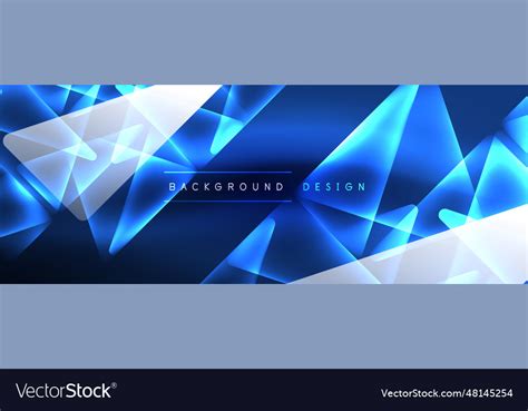 Neon Lights Hacking Geometric Background Virtual Vector Image