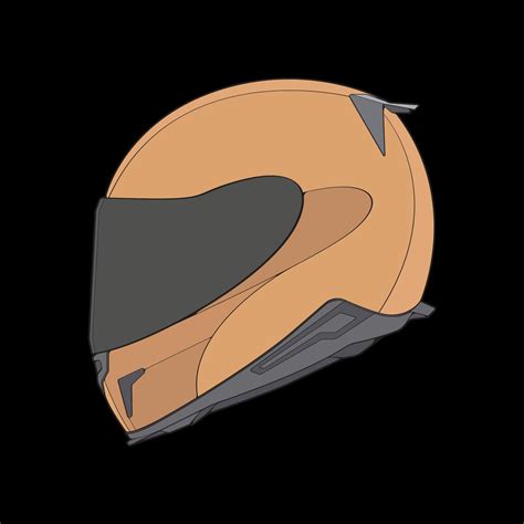 Download Block Helmet Full Face Vector Illustration Helmet Concept
