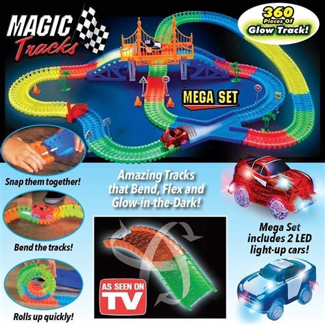 Pista Carros Magic Tracks Mega Set 360pzas Glow In The Dark - $ 1,749. ...
