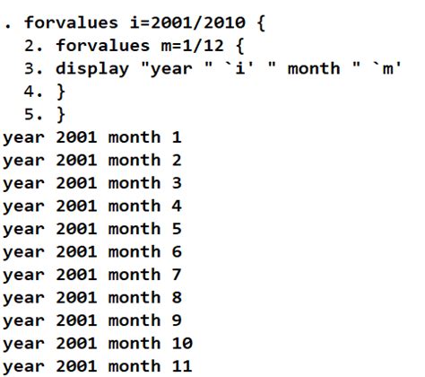 Nested Loop In Stata The Data Hall
