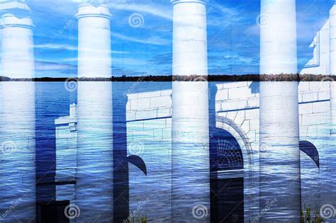 Pillars Of Strenth And Transition Stock Image Image Of Pillars Landmark 283000617