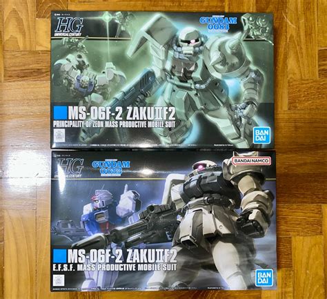 Hguc Ms 06f 2 Zaku Ii F2 Zeon Ver Earth Federation Efsf Ver Gundam