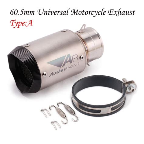 60 мм универсальный глушитель выхлопной трубы мотоцикла карбоновый