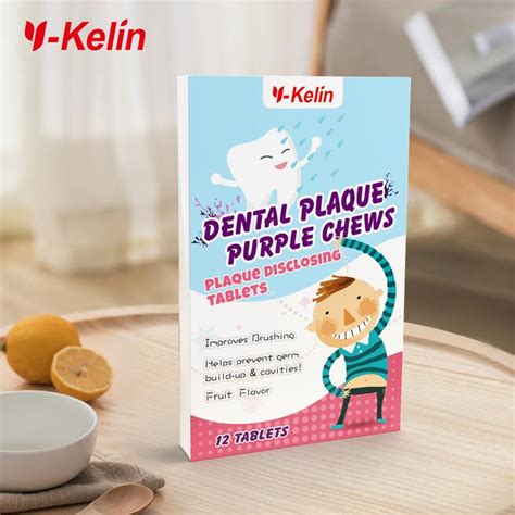 Y Kelin Dental Plaque Disclosing Tablet 72 Tabs 6 Packs Teeth Shop