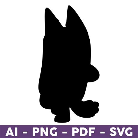 Bingo Silhouette Svg Bluey And Bingo Svg 168 Inspire Uplift