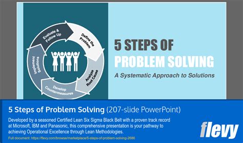 5 Steps Of Problem Solving Ppt Slide Deck