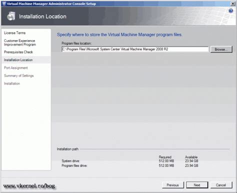 Installing Microsoft System Center Virtual Machine Manager Scvmm 2008
