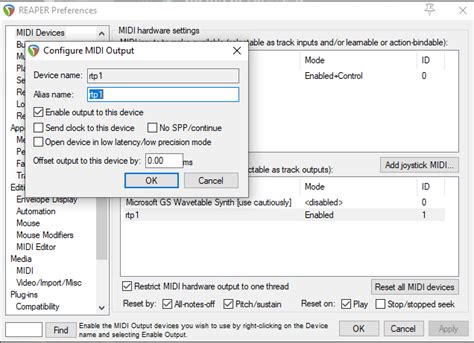 sending timecode from reaper to titan on another pc [avolites wiki]