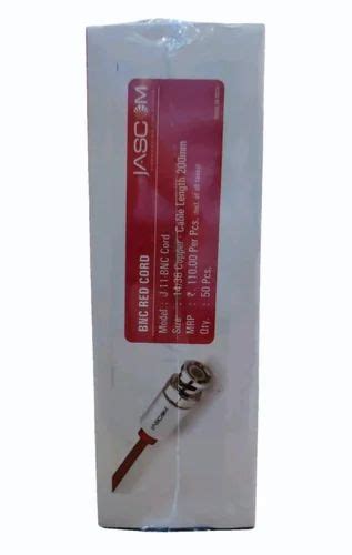 Jascom Bnc Red Cord Connector 500 Mhz Contact Material Silver At ₹ 110 Piece In Bengaluru